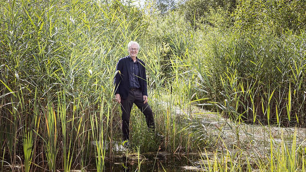 Der abtretende Stadtrat Adrian Borgula im Naturerholungsgebiet Allmend.