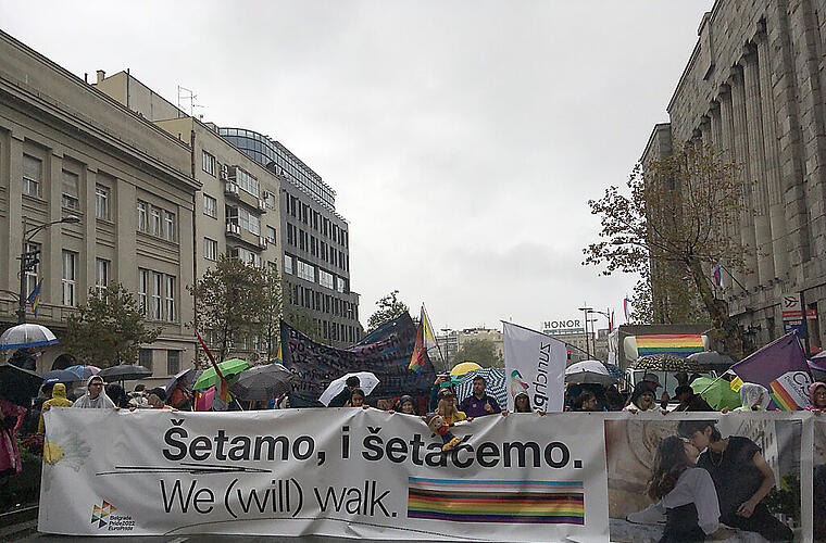 Europride-Parade läuft durch Belgrad