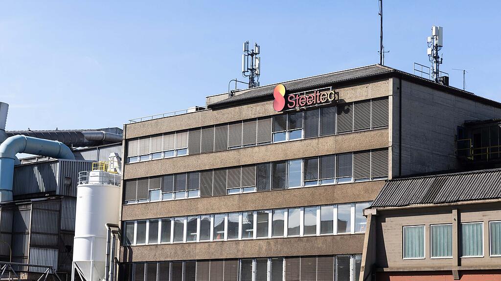 Blick auf das Werk Steeltec in Emmenbrücke, das zum Stahlkonzern Swiss Steel gehört.