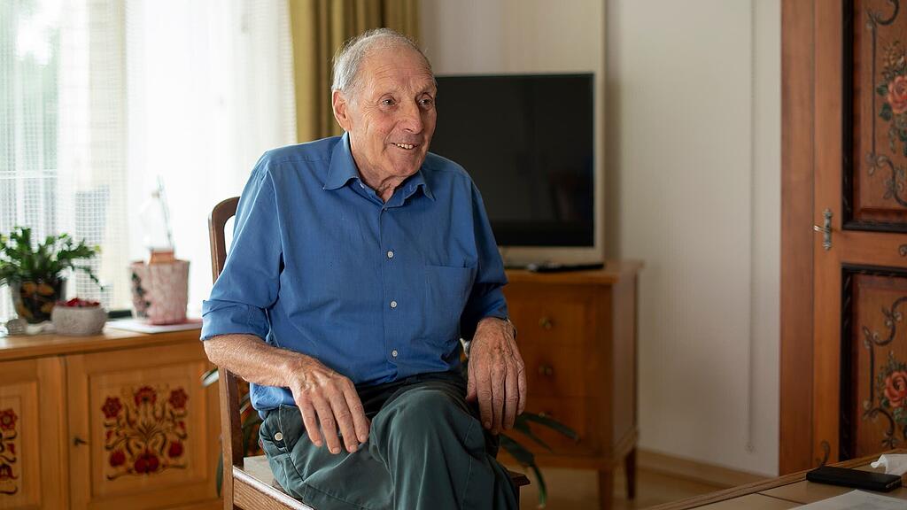 Franz Schmid, das am längsten aktive und noch lebende Vereinsmitglied ...