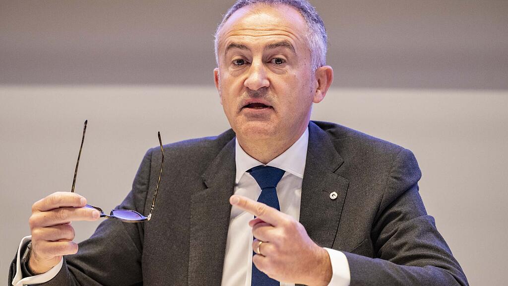 Schindler-Präsident und Konzernchef Silvio Napoli an der Konferenz in ...