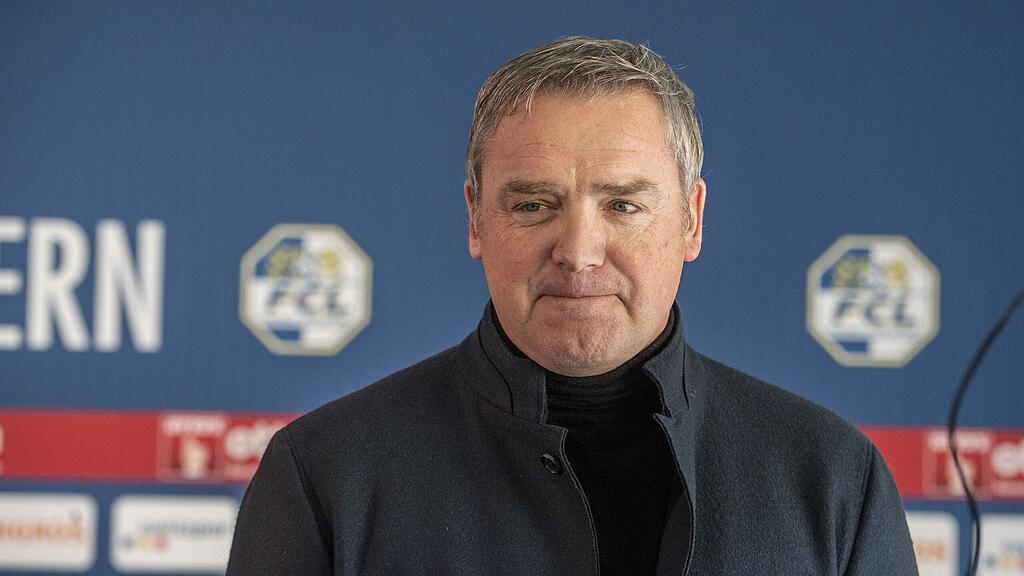 FCL-Präsident Stefan Wolf an der Medienkonferenz zum Thema Lizenzierung ...