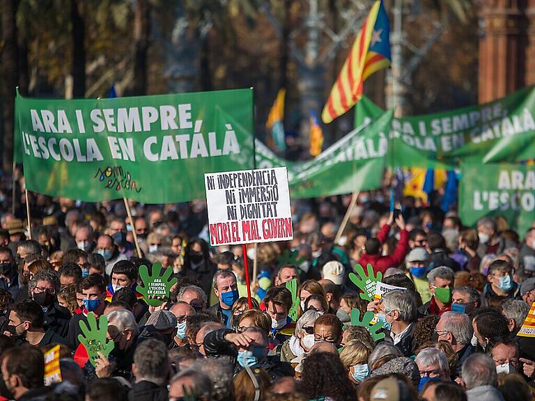 35 000 bei Demonstration in Barcelona