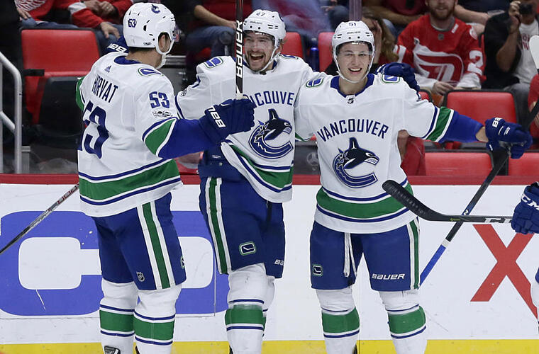 Bärtschi führt Vancouver zu Sieg in Detroit