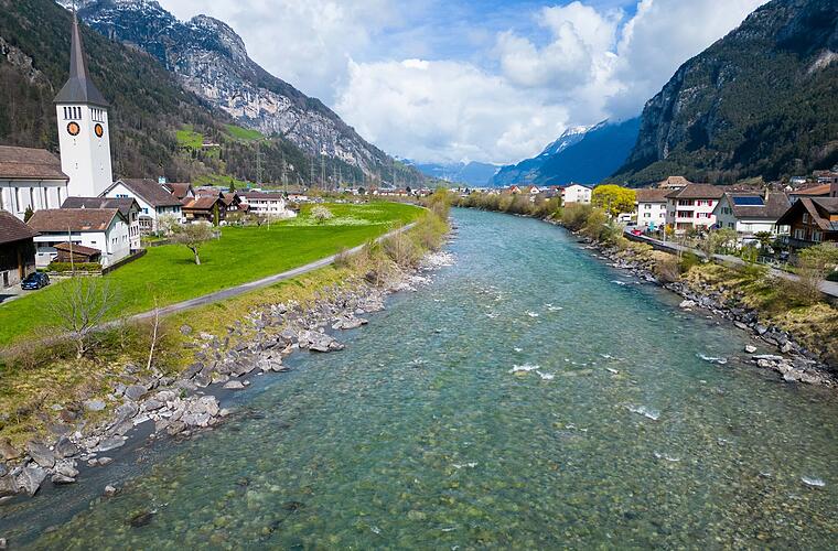 Im Urner Talboden wird das Reussufer gepflegt