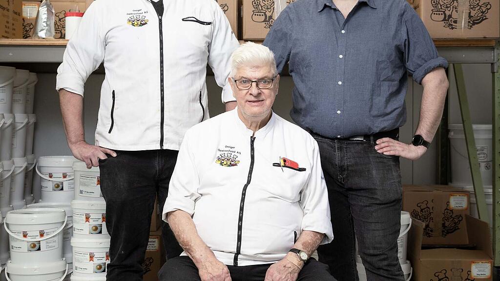 Drei Generationen Ottiger (von links): Werner jun., Werner sen. und ...