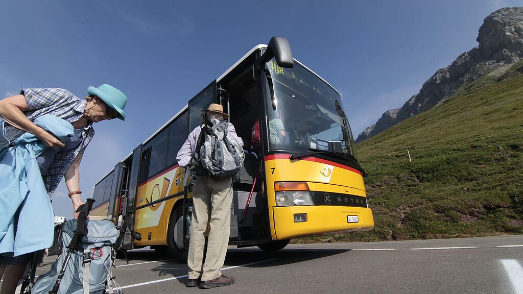 Ein Bild aus vergangenen Tagen. Die Konzession für Fahrten über den ...