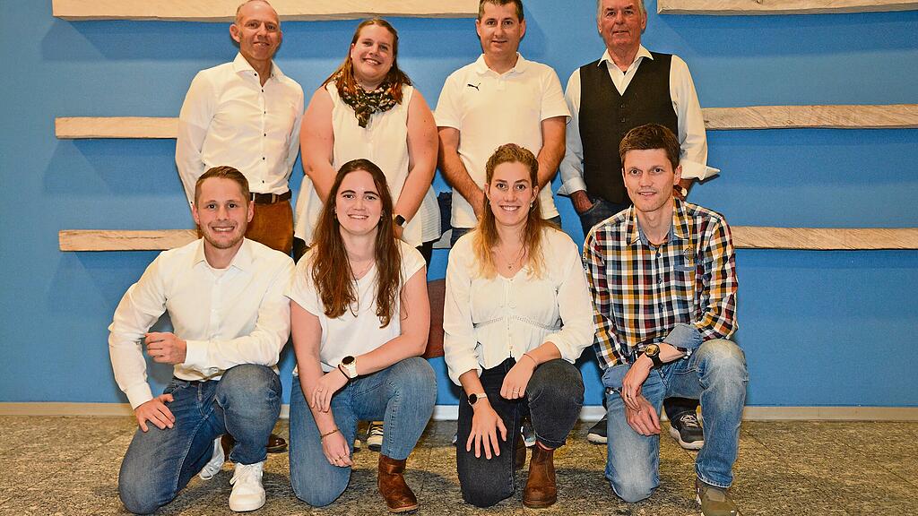 Hintere Reihe von links: Ingo Treskatsch, Nadja Camenzind, Adolf Auf ...