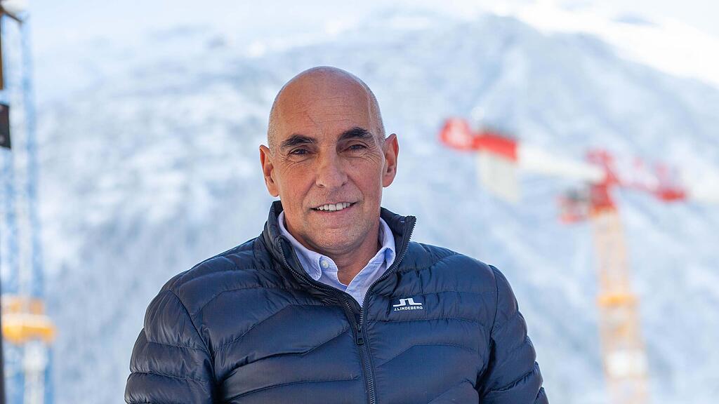 Der Geschäftsführer der Skiarena Andermatt-Sedrun, Ignaz Zopp, freut ...