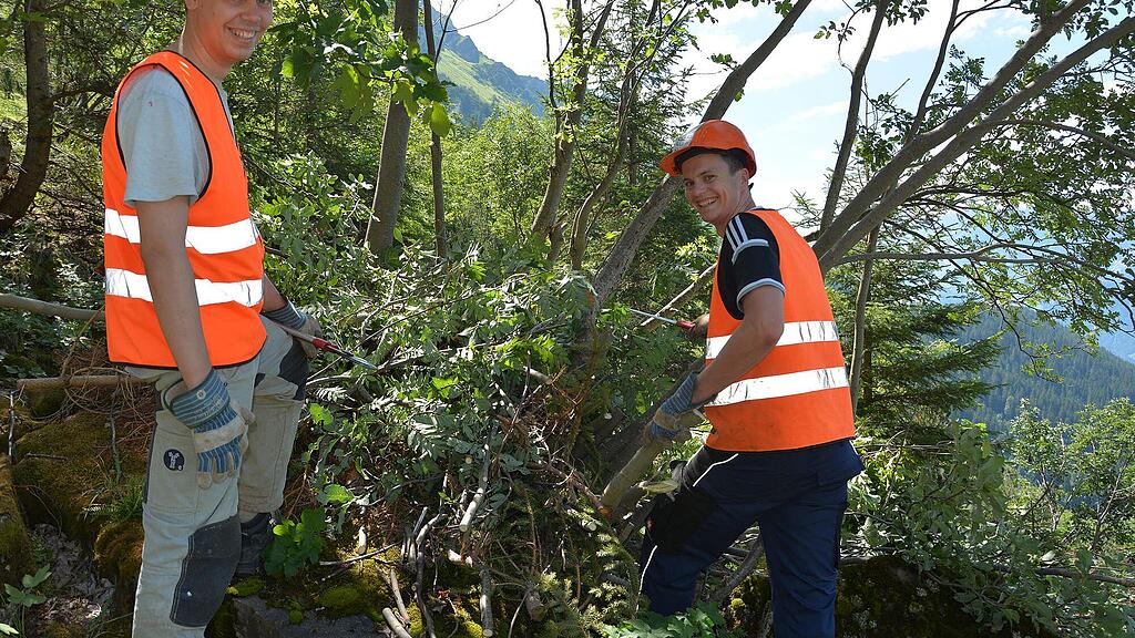 Max Stotz (links) und Jos Sienknecht haben sich freiwillig gemeldet ...