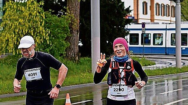 Doris Koller unterwegs beim Lauf.