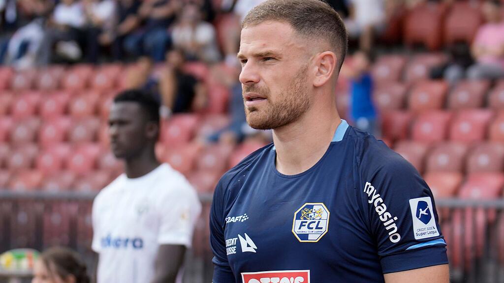 FCL-Abwehrmann Denis Simani (rechts) vor dem Hinspiel im Letzigrund ...