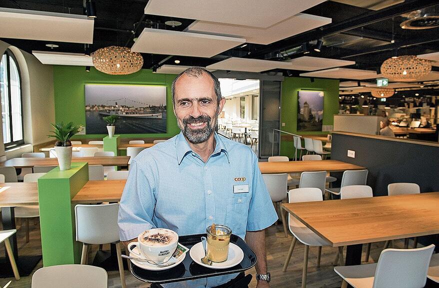 Renoviertes Coop Restaurant in Luzern: Bodenständiges in luftigem Design