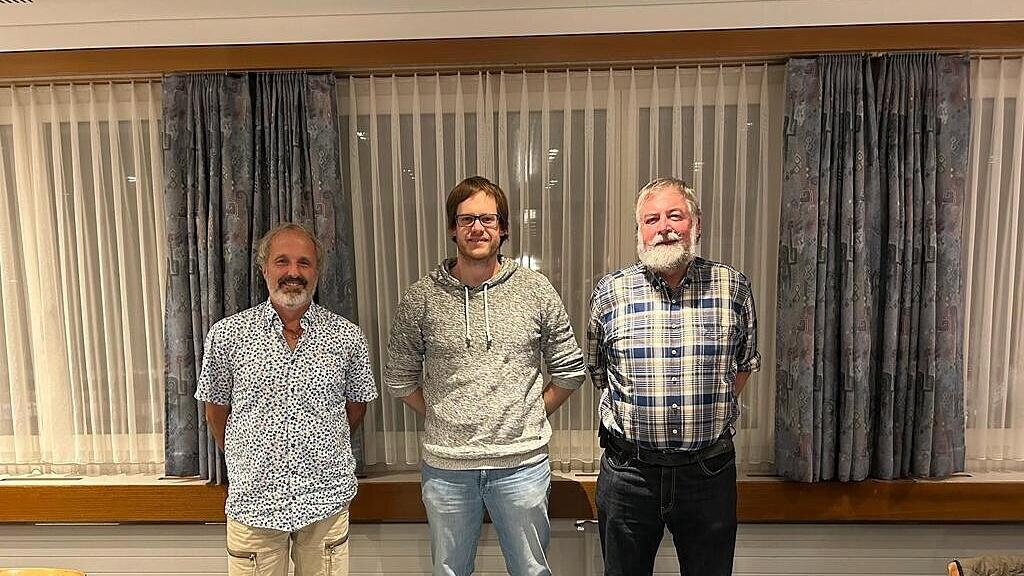 Die Sieger der Tagesmeisterschaft (von links): Othmar Bürgler, Stefan Imhof, Bruno Imlig.