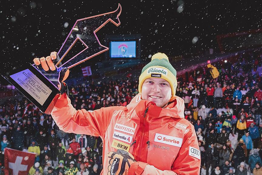 Nach der Abfahrt in Kitzbühel beginnt das Zittern – ums Knie und ums Podest