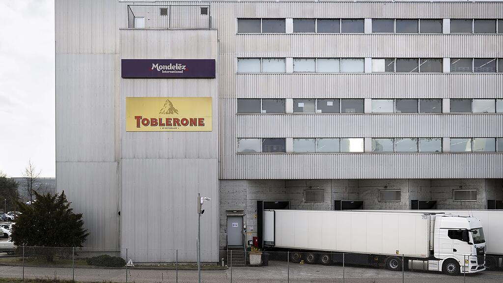 Die Toblerone Schokoladefabrik der Firma Mondelez International in Bern ...