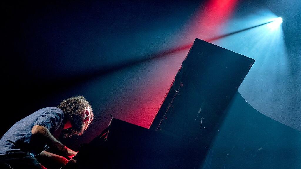 Raphael Loher während eines Gigs am Jazz Festival Willisau.