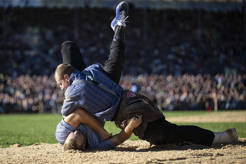 Die besten Bilder des Eidgenössischen Schwingfests in Mollis