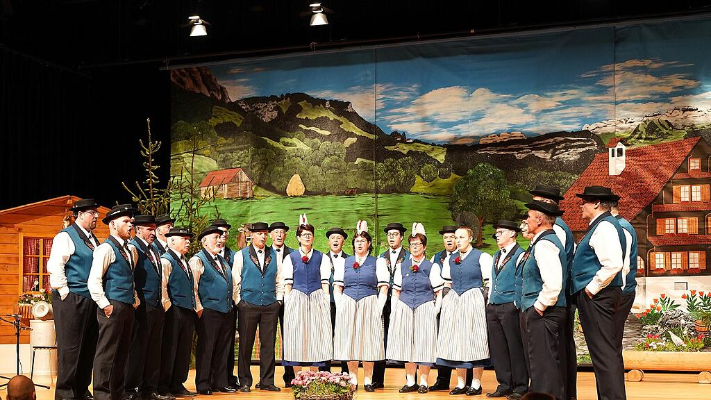 Die Heimelig-Jodler bei ihrem Heimspiel.