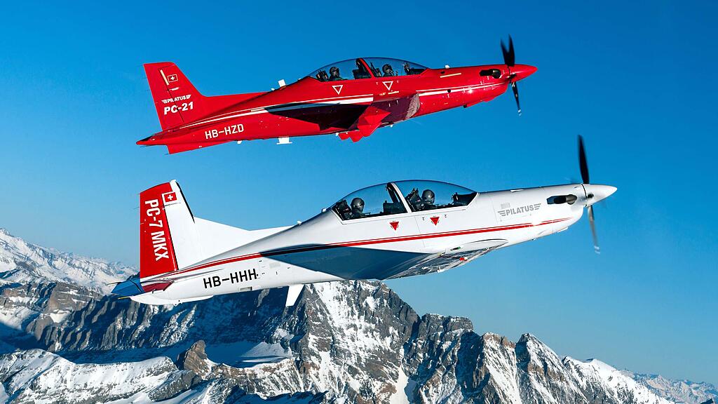 Die Pilatus PC-7 MKX Plattform verfügt über ein neues Cockpit-Design ...