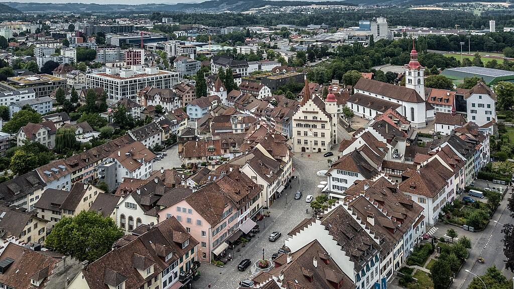 Luftaufnahme vom Städtli Sursee. (Bild: Pius Amrein, Sursee, 22. Juli 2019)