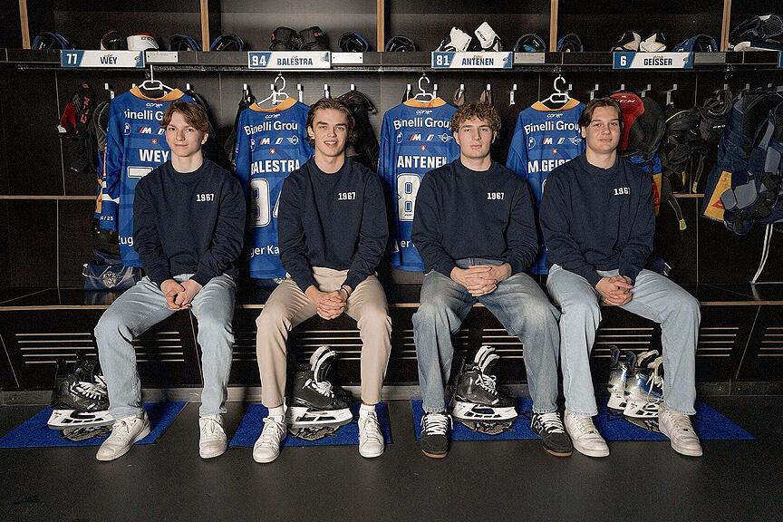 Balestra, Geisser, Antenen und Wey: Der EV Zug stattet vier ...