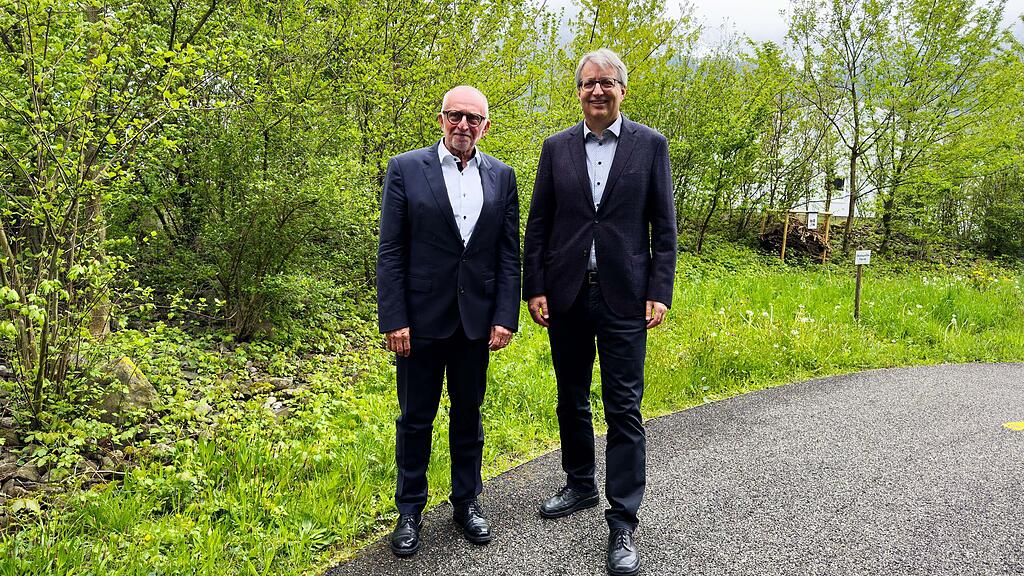 Der abtretende Michael Kunkel (links) sowie der neue Präsident ...