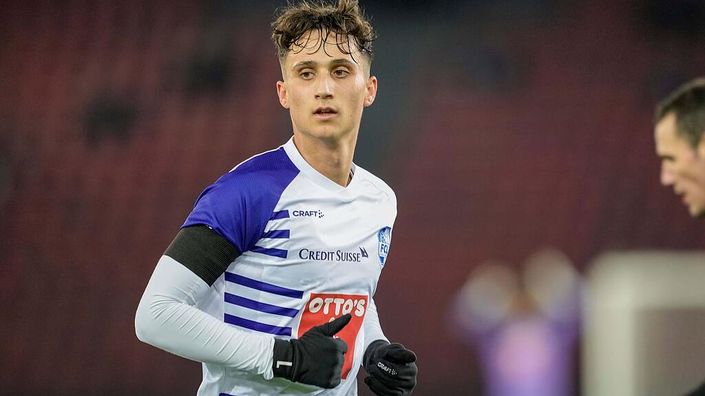 Mittelfeldspieler Noah Rupp während einem seiner total neun Super ...