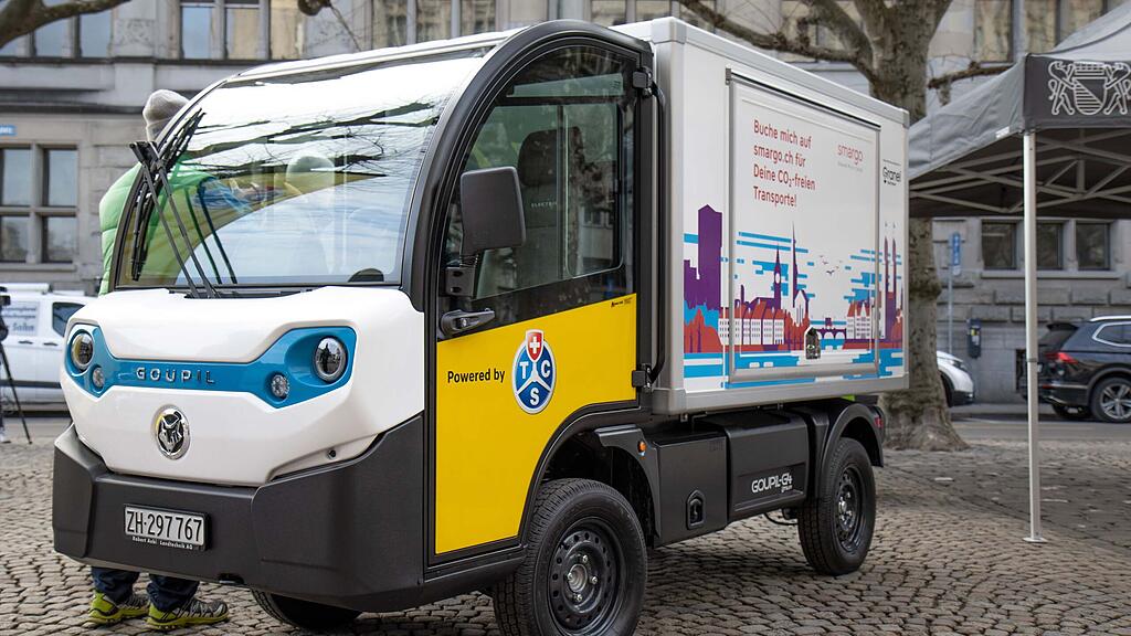 Ein «Smargo»-Kleintransporter in Zürich.