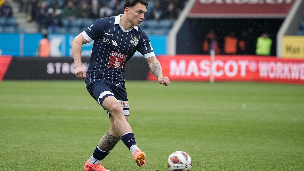 FCL-Rechtsverteidiger Severin Ottiger mit viel Vorwärtsdrang am Sonntag ...