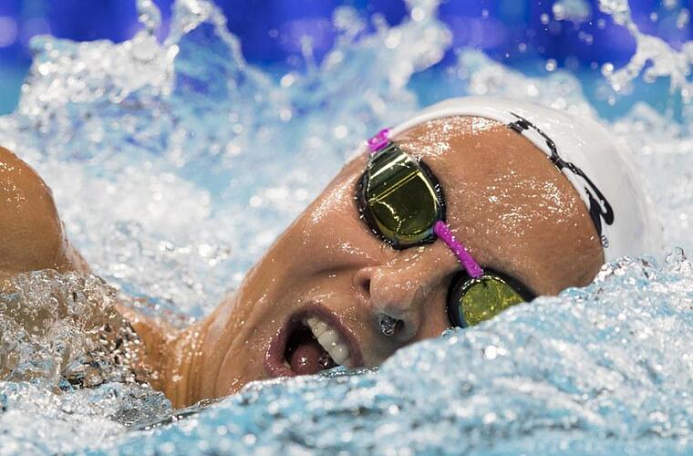 Ugolkova über 50 m Crawl im Vorlauf out