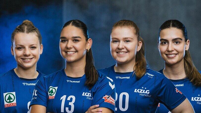 Kyra Gwerder (von links), Celia Heinzer, Alina Gwerder sowie Noémie ...