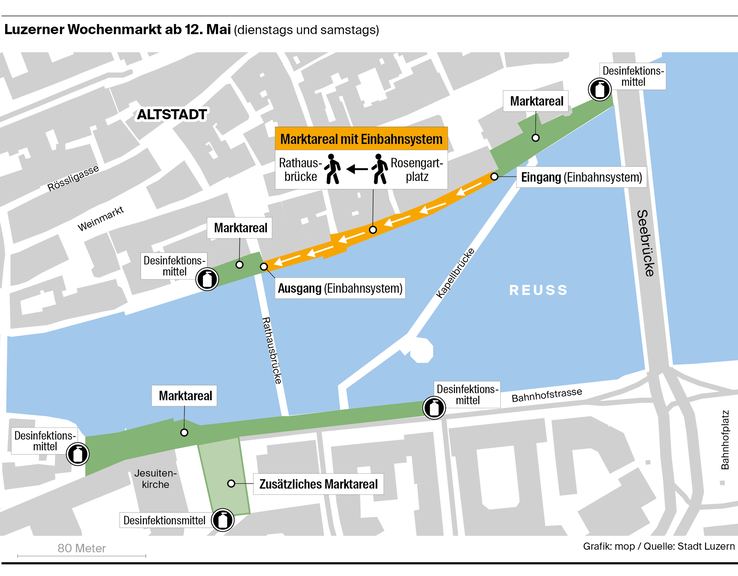 Das müssen Sie zum neuen Regime auf dem Luzerner Wochenmarkt wissen