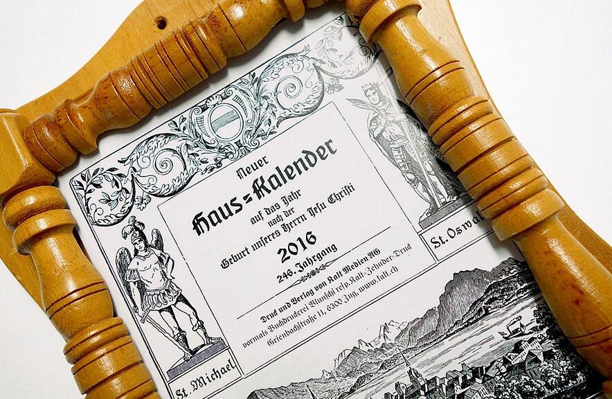 Der Zuger Hauskalender ist wieder zu haben