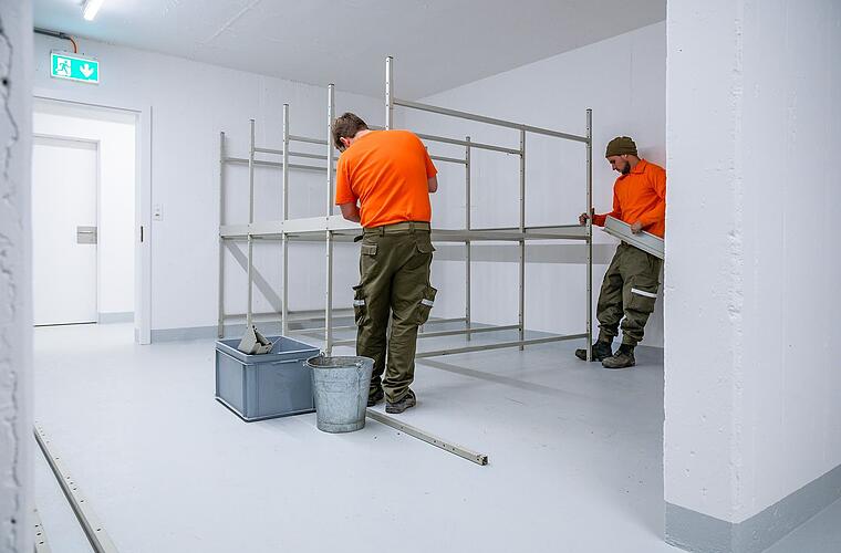 Zivilschutz frischt Vitaparcours und Wanderweg auf und bezieht Betten