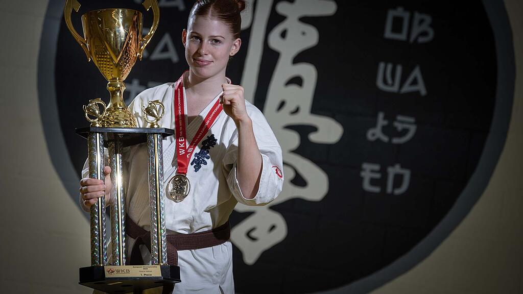 Jaël Krummenacher aus Wilen ist Europameisterin im Vollkontakt-Karate.