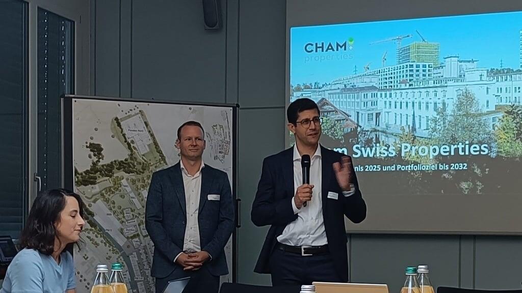 Cham Swiss Properties AG: CEO Thomas Aebischer (rechts) und CFO Daniel ...