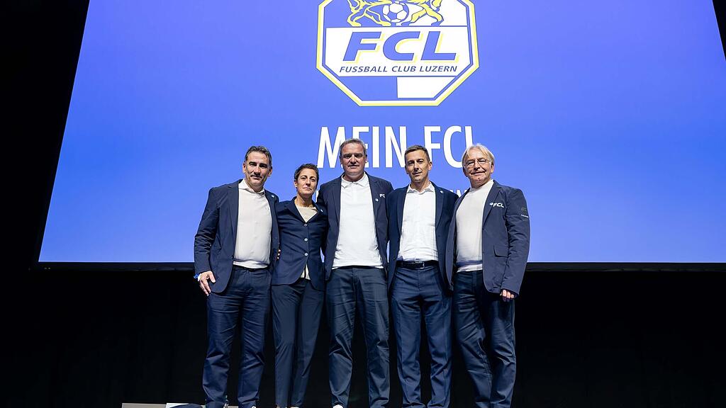 Der neue Verwaltungsrat der FC Luzern-Innerschweiz AG, von links ...