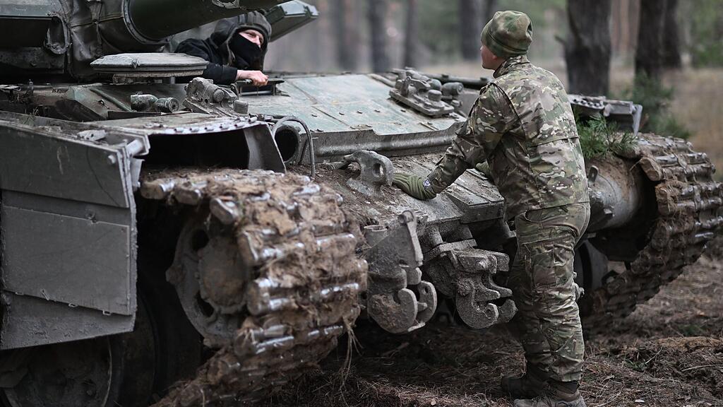 Ein russischer Panzer in der Ukraine.