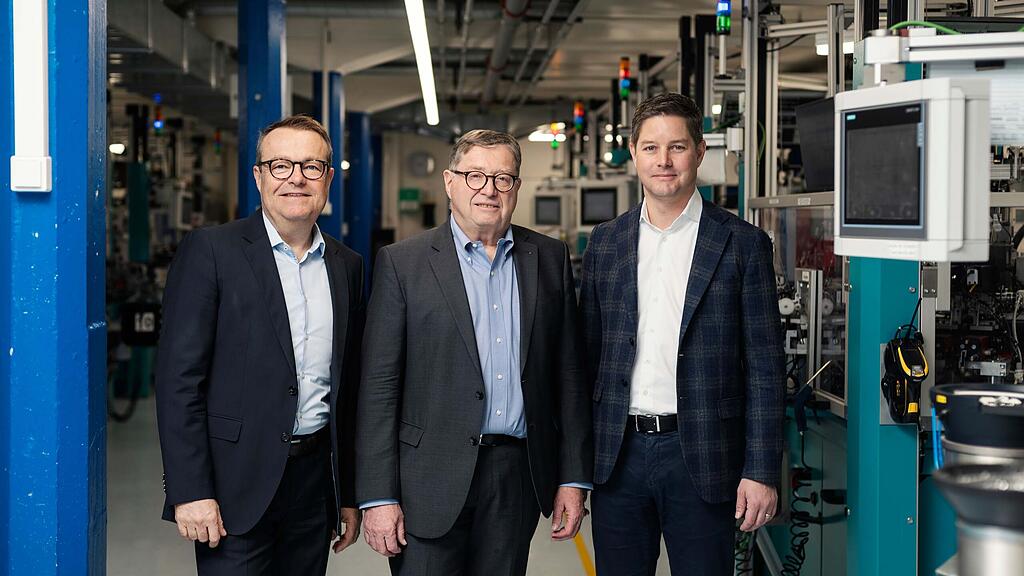 Schurter-CEO Ralph Müller, Verwaltungsratspräsident Thomas Schurter und ...