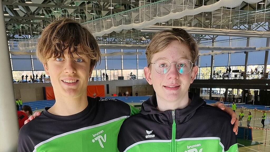Joel Weiler (links) und Leon Christen zeigten in Magglingen gute ...