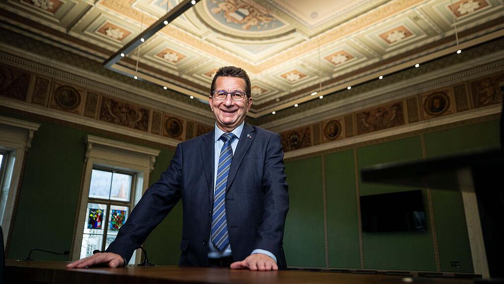 Karl Nussbaumer am Tag vor seiner letzten Kantonsratssitzung als ...