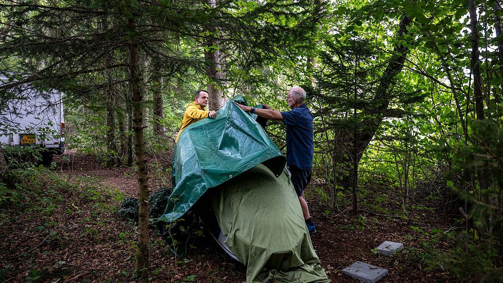 Die Vorbereitung der mutmasslichen Tat: Die Aktivisten Florian Willet ...