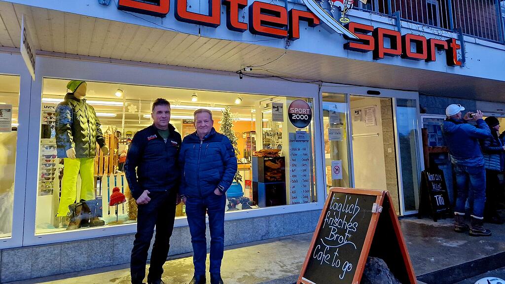 Kantonsratskandidat Rupert Suter (links) mit Ortspartei-Präsident Toni ...