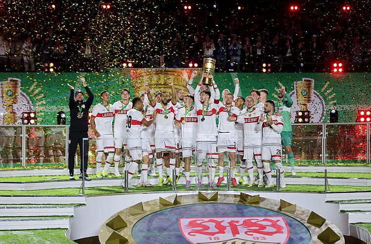 Luca Jaquez gewinnt mit dem VfB Stuttgart den DFB-Pokal